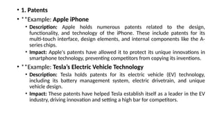 Intellectual Property Rights -Important examples | PPTX