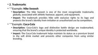 Intellectual Property Rights -Important examples | PPTX