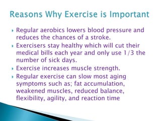 Why Exercise is Important | PPTX