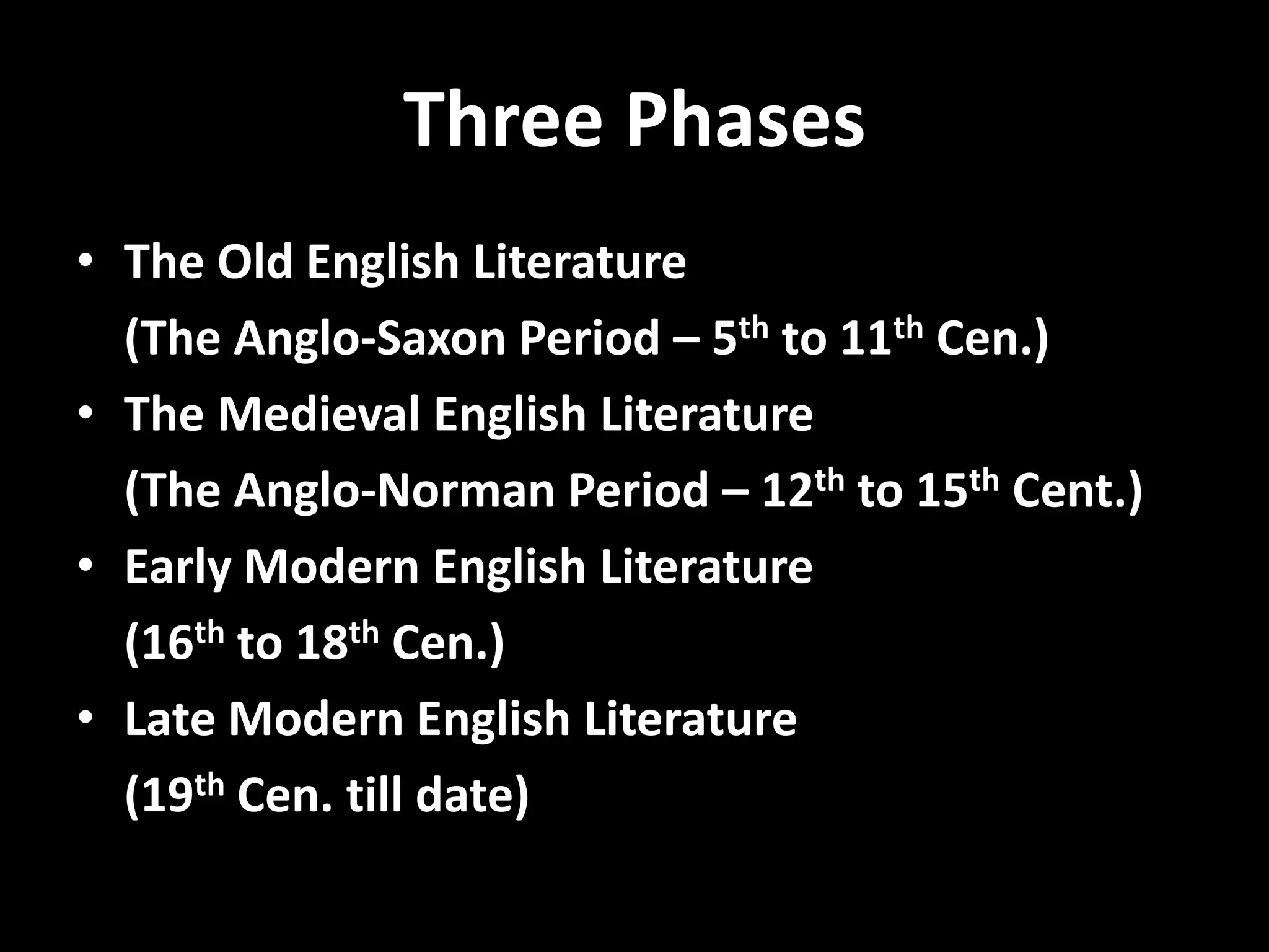 Important Facts About English Literature.ppt
