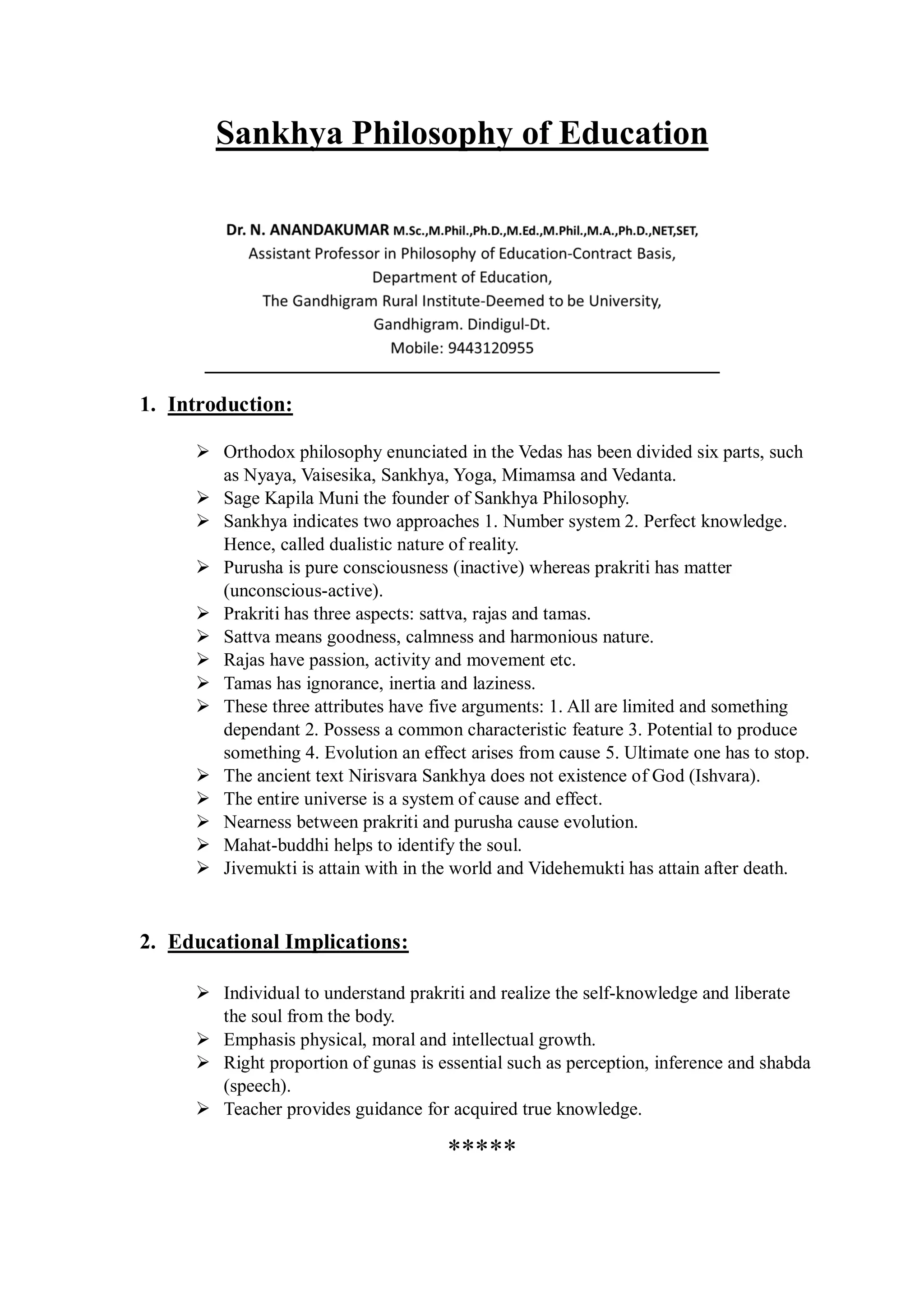 Important Features of Samkhya Philosophy.pdf