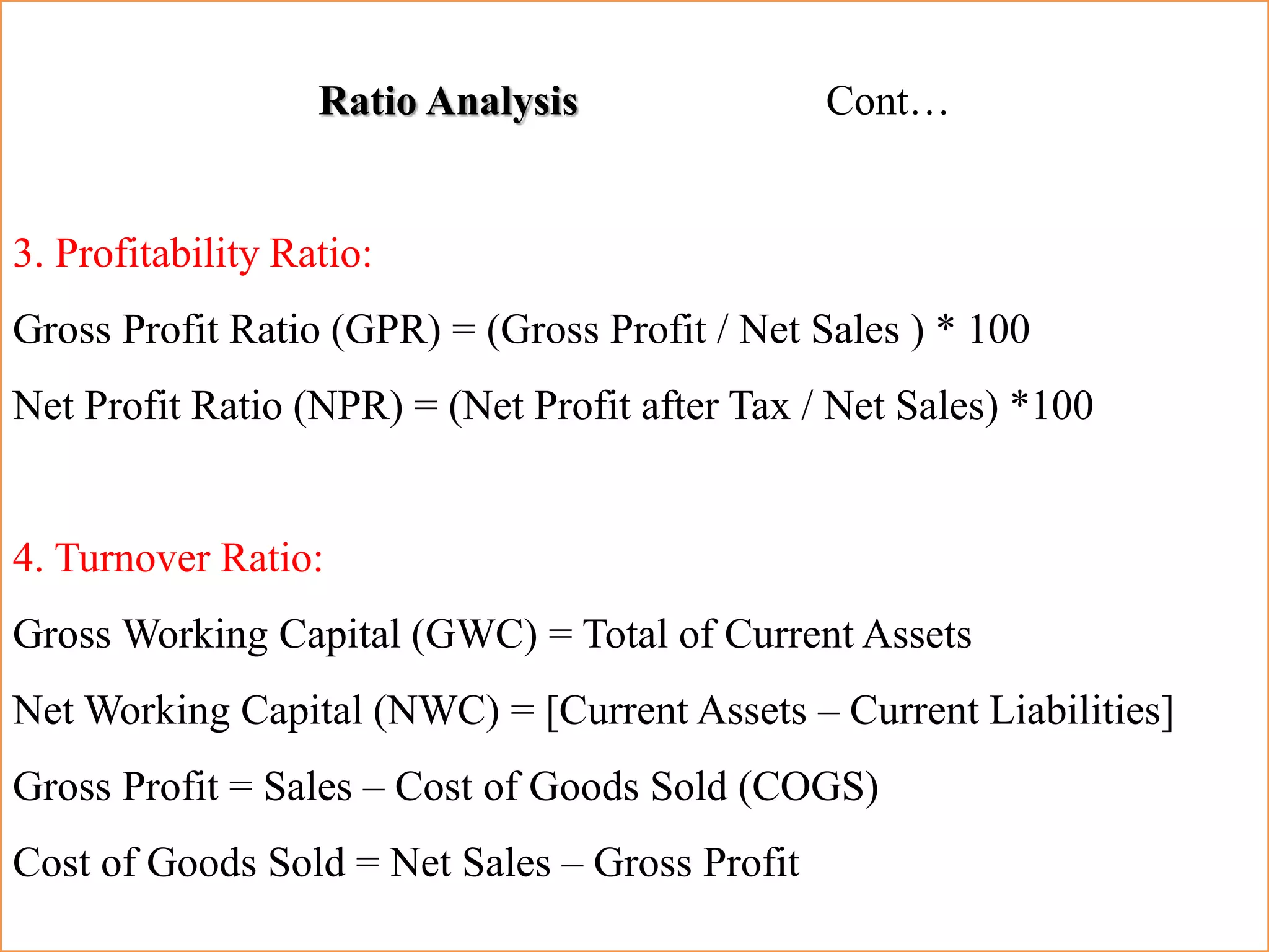 Important Formulas of BEP, Ratio Analysis, Capital Budgeting | PPTX