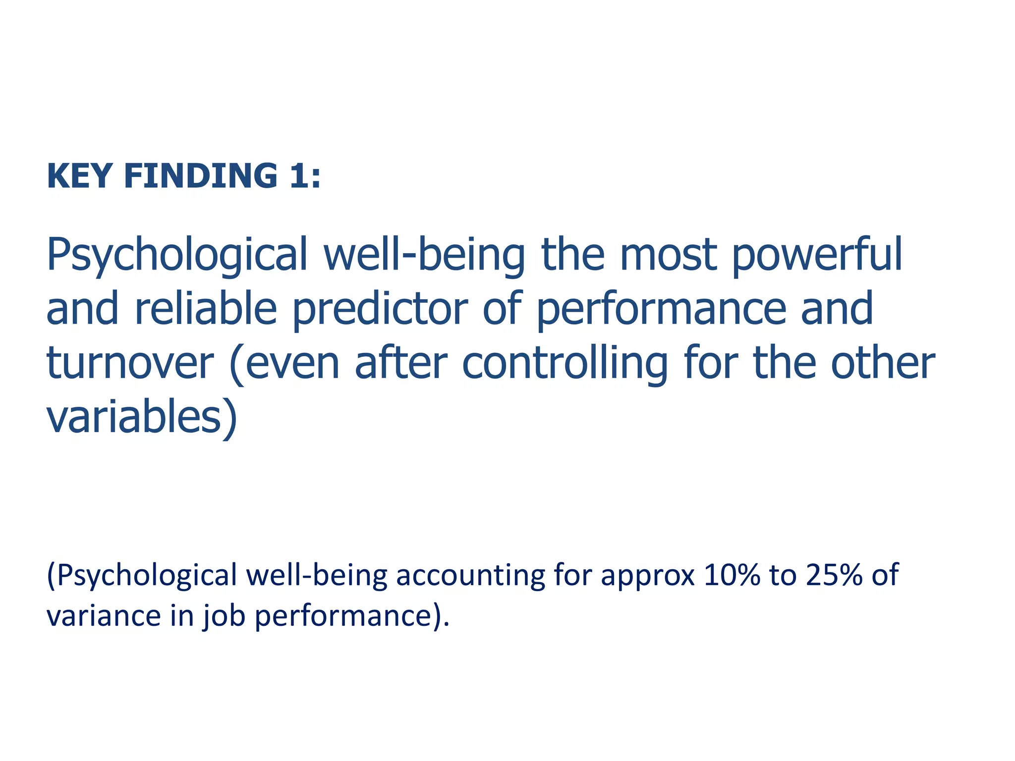 Important functions of psychological well being in the workplace | PPT