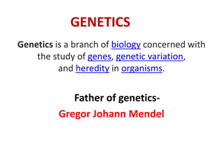 Genetics Definition