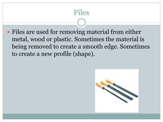 Important hand tools | PPTX