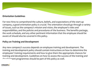 Important HR Policies for Start-up Company in India.pdf
