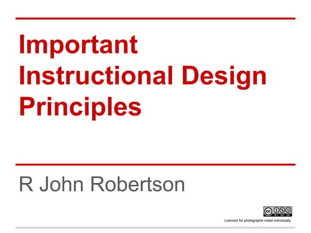 Principles of Instructional Design | PPT