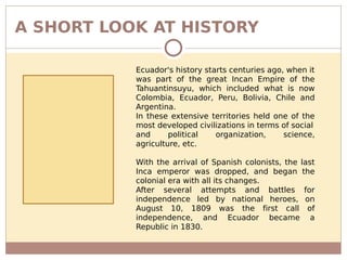 Important information about Ecuador | PPT