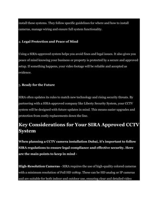Important Information about SIRA Approved CCTV Systems.pdf