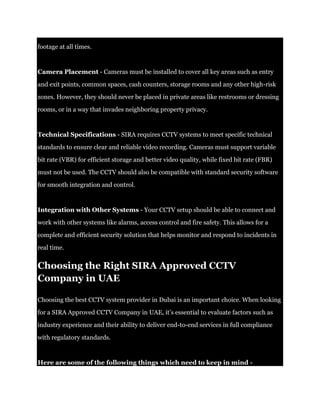 Important Information about SIRA Approved CCTV Systems.pdf