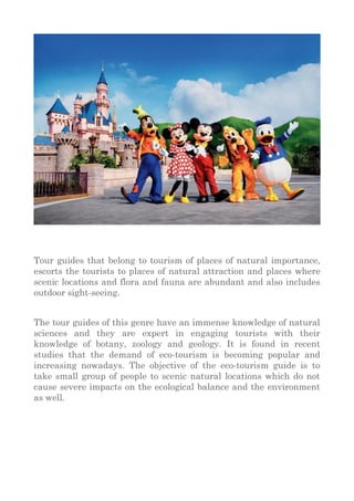 Important information given by tour guides | PDF