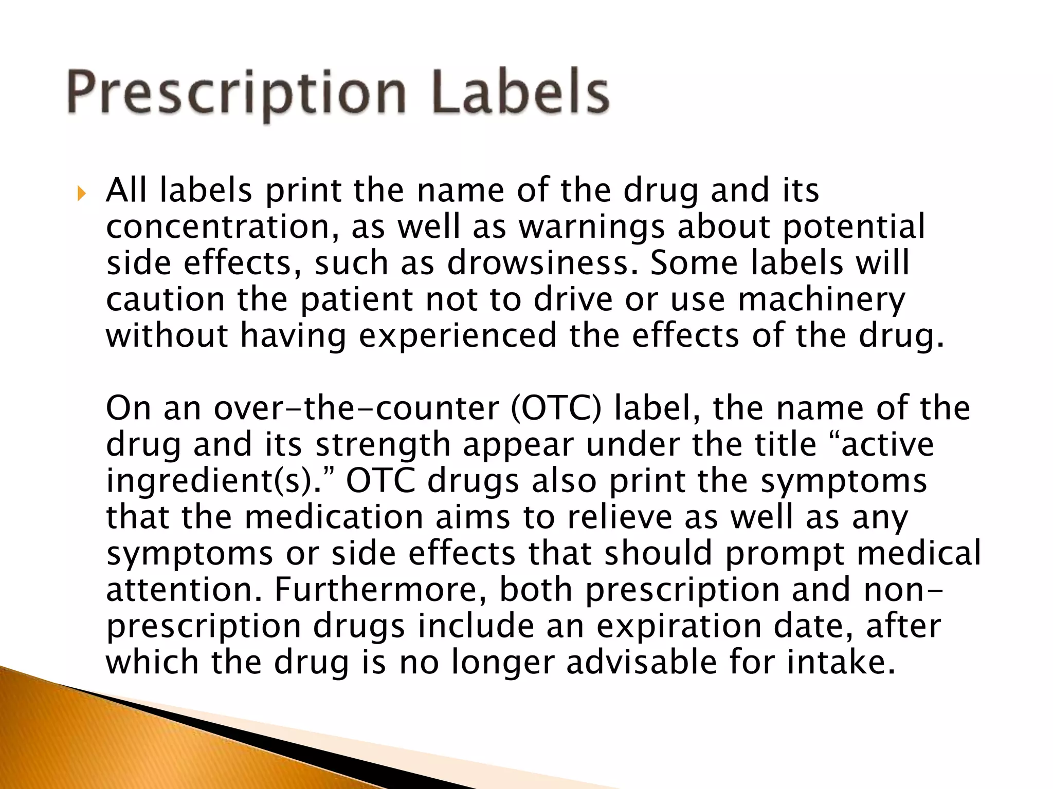 Important Information on Prescription Labels | PPTX