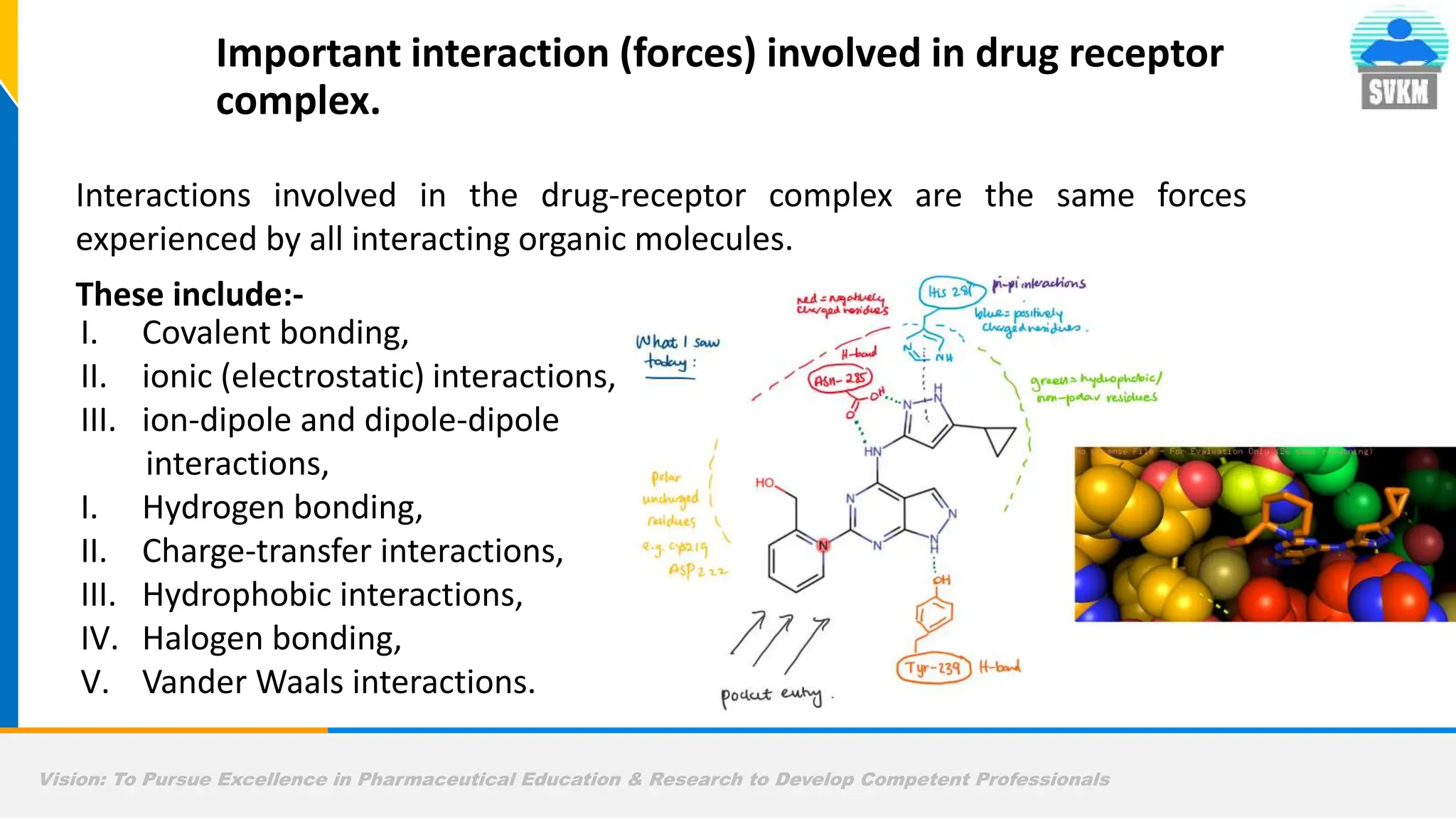 Important Interaction in Drug Receptor Complex And Intro to De Novo ...
