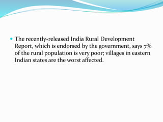 Important issues in rural development | PPTX