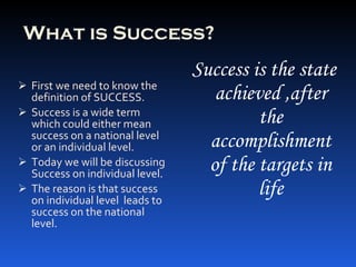 Important keys to success | PPT