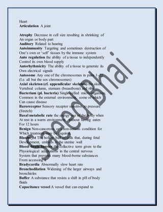 Medical Important Key words | PDF