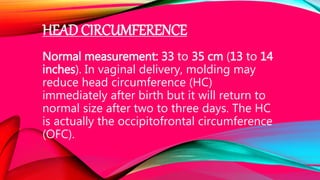 Important measurements of a newborn | PPTX