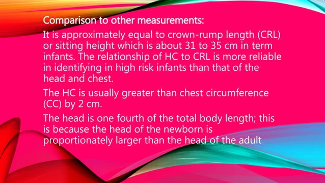 Important measurements of a newborn | PPTX | Pregnancy | Reproductive ...