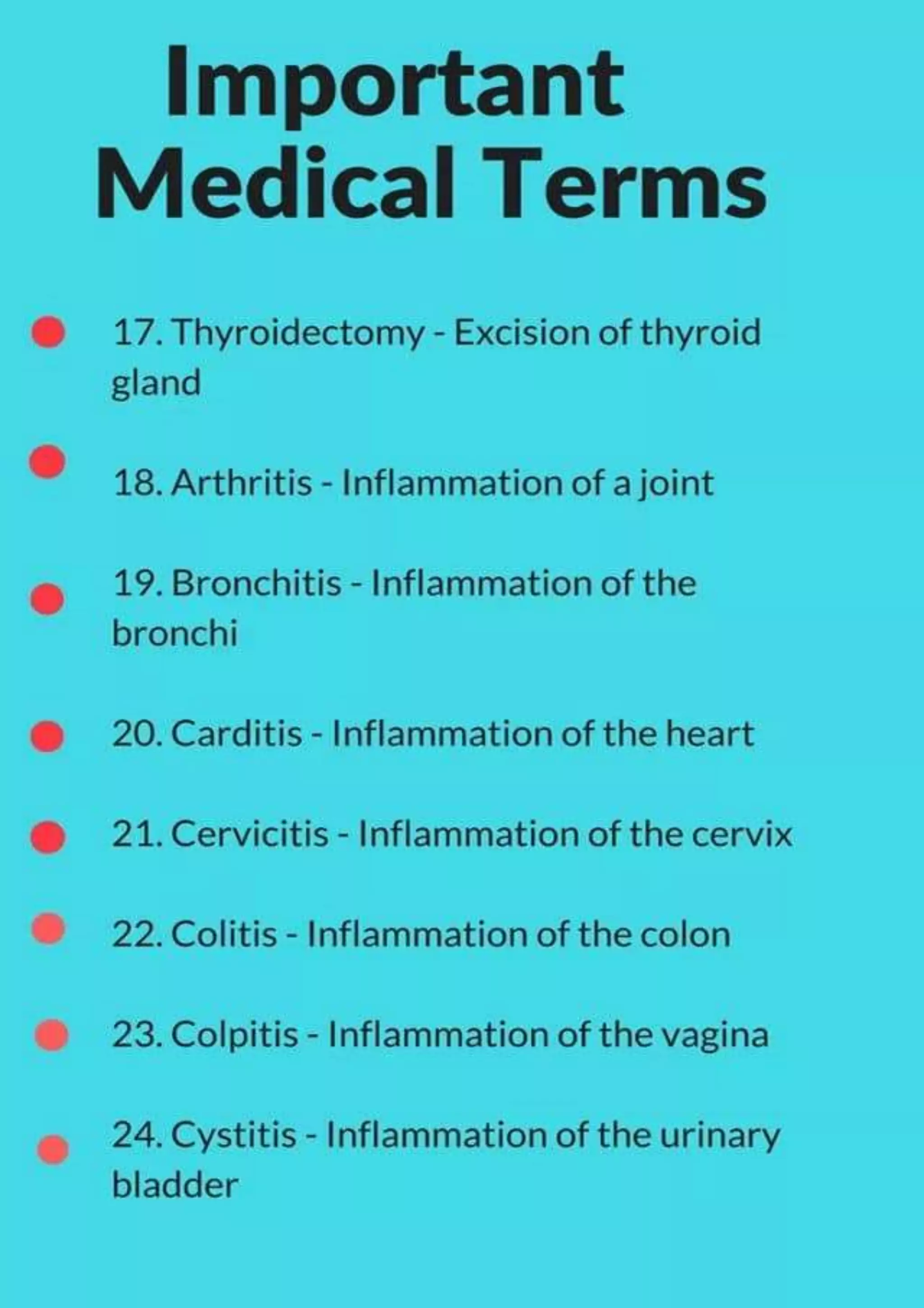 Important medical terms | PDF