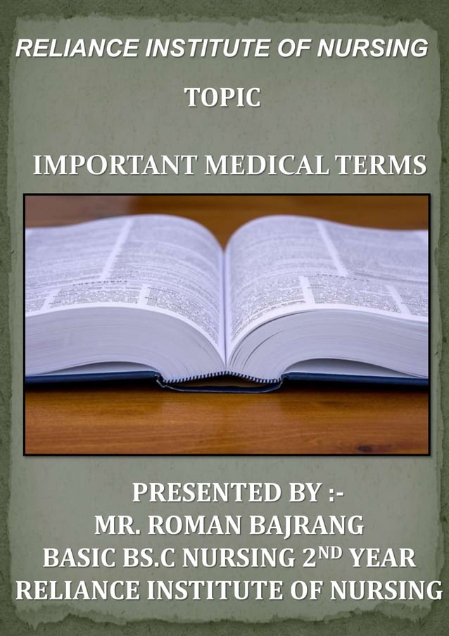 Important medical terms | PDF