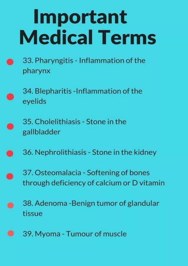 Important medical terms | PDF