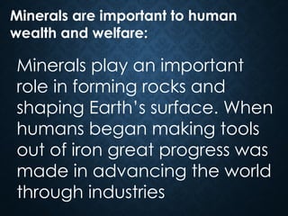 IMPORTANT MINERALS.pptx presentation ES Sub | PPTX