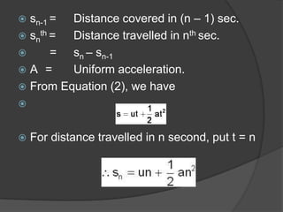 Important notes - Engg. Diploma FY - Physics - Rectilinear Motion | PPTX