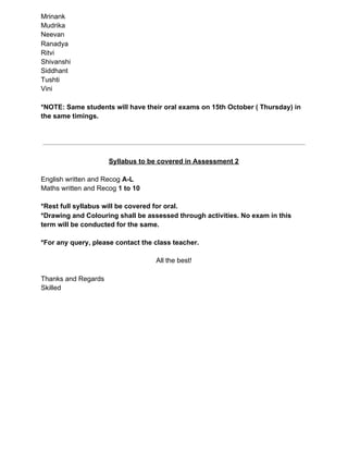 Important notice for assessment 2 | PDF