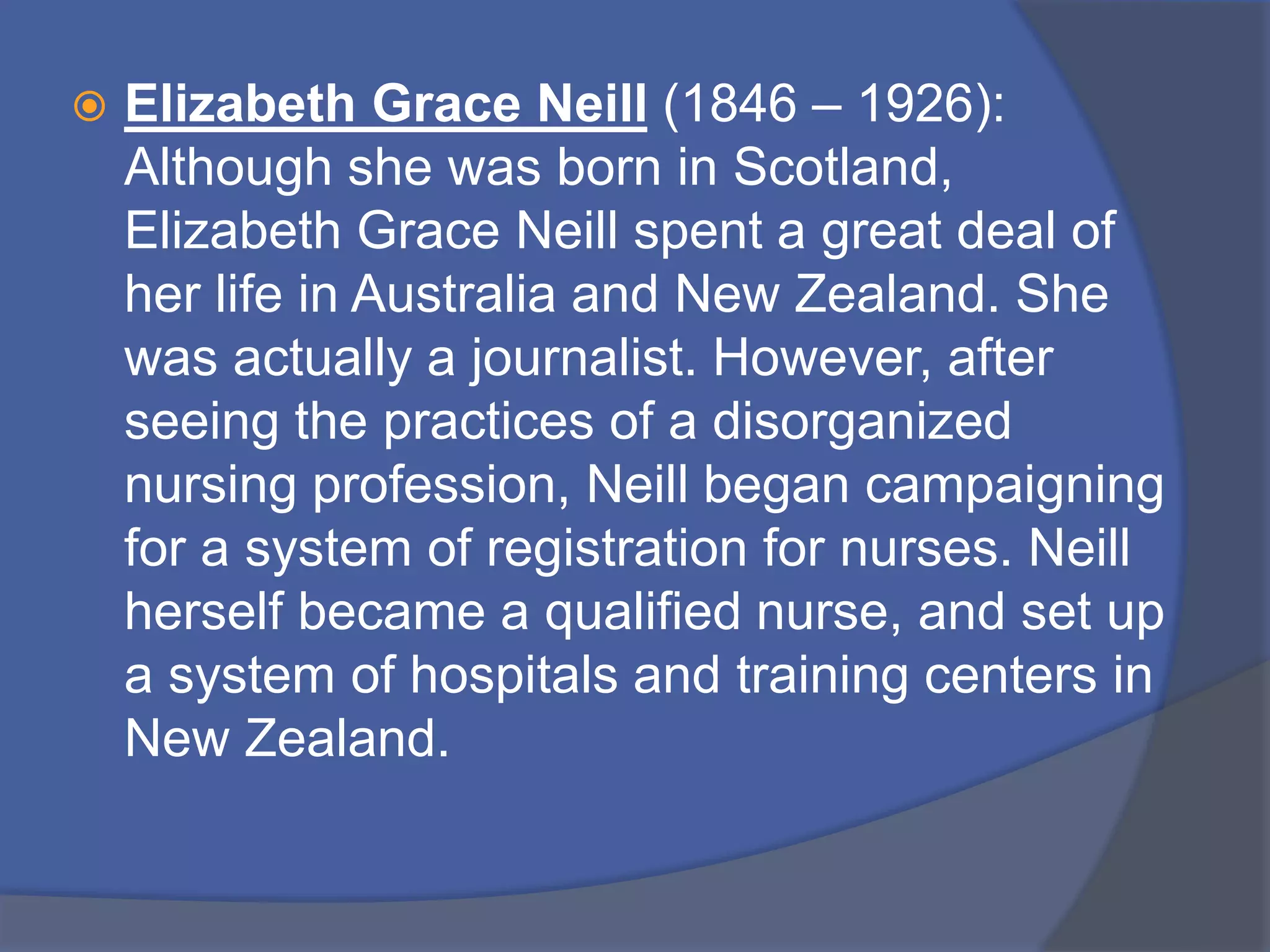 Important nurses that contributed to modern nursing | PPTX