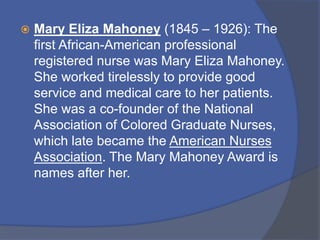 Important nurses that contributed to modern nursing | PPTX