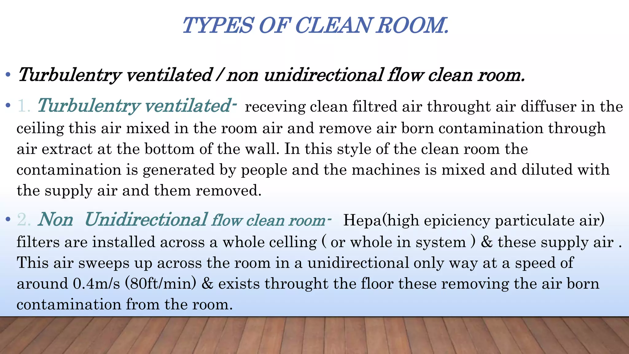 Important of clean room and hvac system | PPTX
