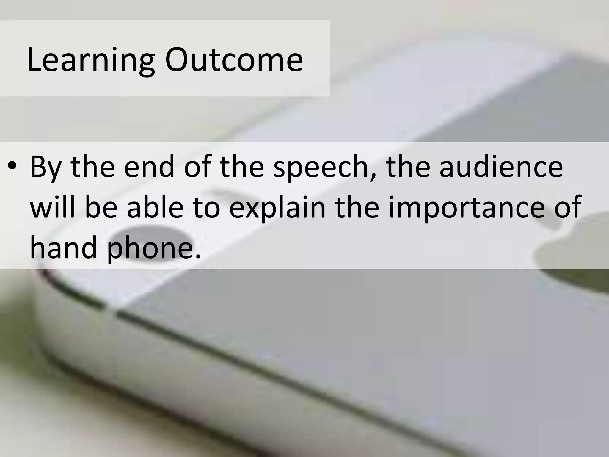 Important of handphone | PPTX