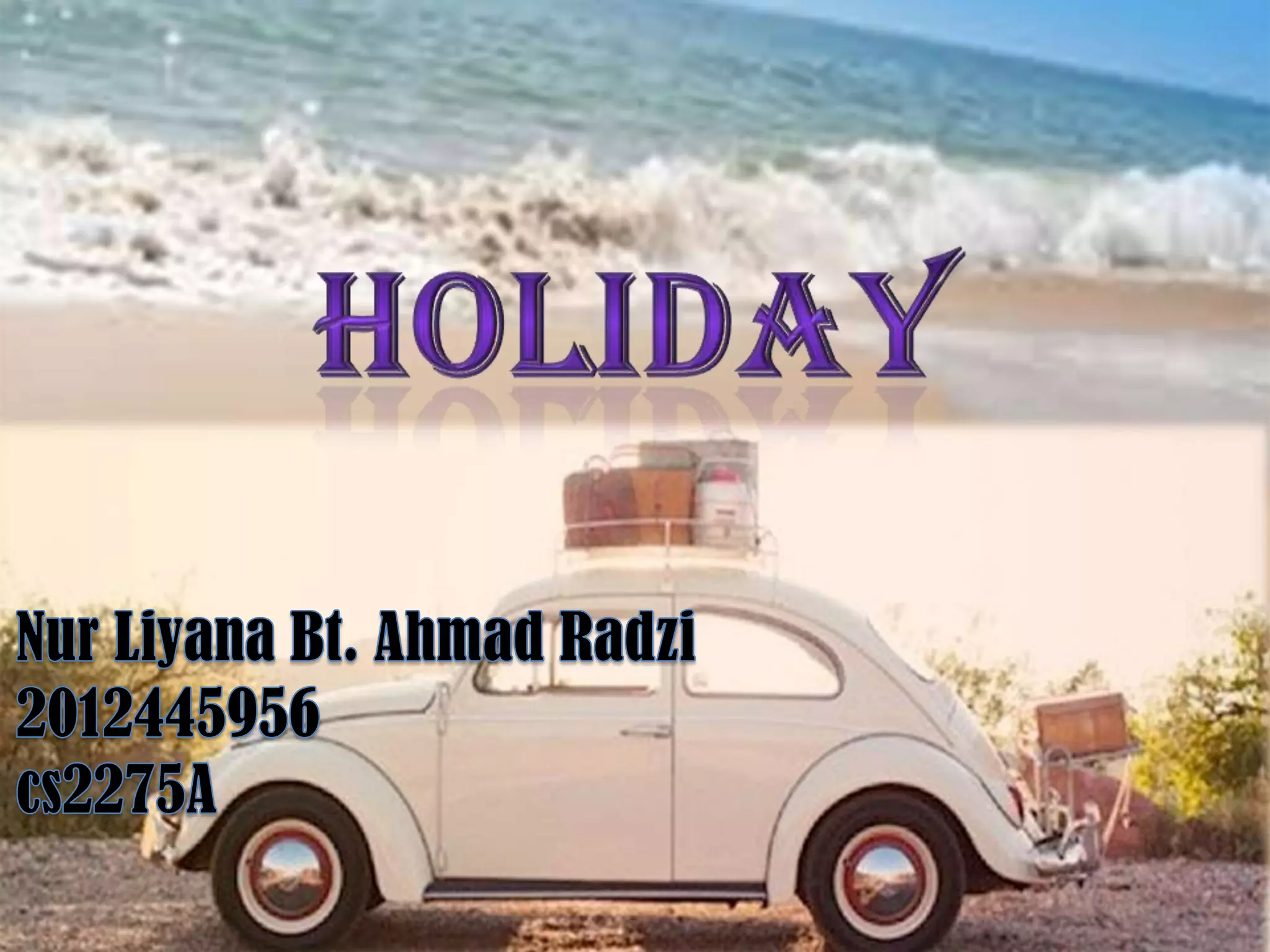 Important of holiday | PPTX