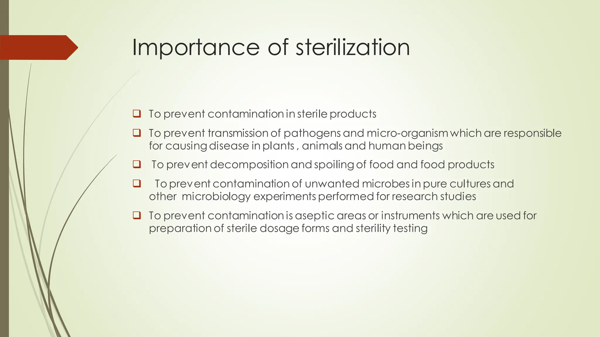 important of sterilization for bs and bsc student | PDF