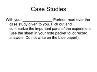 Important parts of an experiment ss | PPT