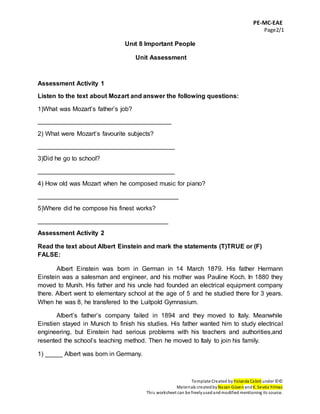 Important people assessment | PDF
