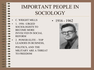 Important people in sociology | PPTX
