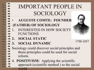 Important people in sociology | PPTX