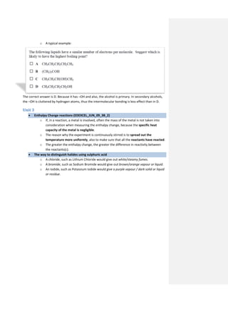 Important points physics. chemistry and mathematics | PDF