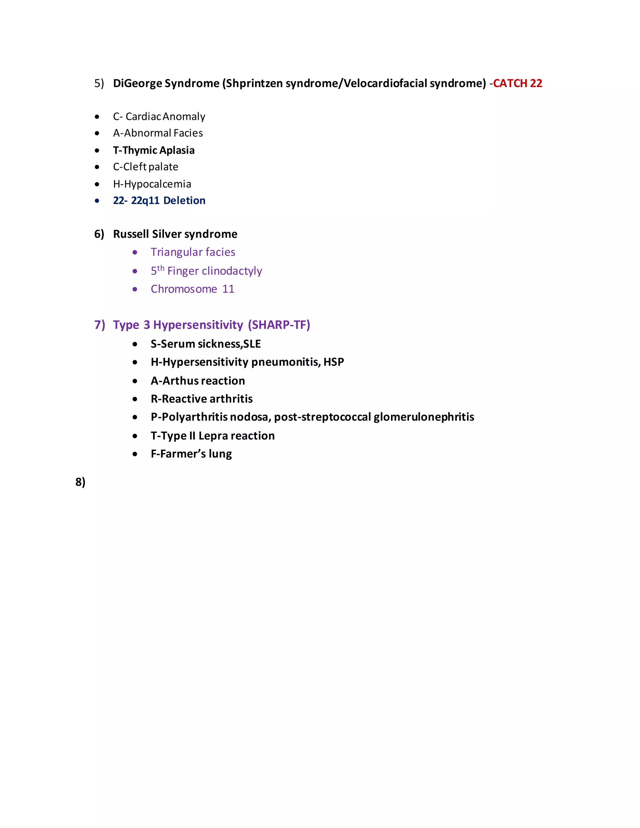 Important points in medicine | DOCX