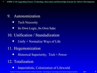 Important Processes Of Modern Technological Systems 5 Slides | PPT