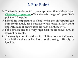 Important properties of diesel, kerosene and heavy fractions like lube ...