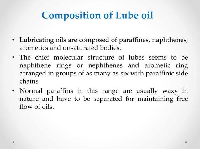 Important properties of diesel, kerosene and heavy fractions like lube ...