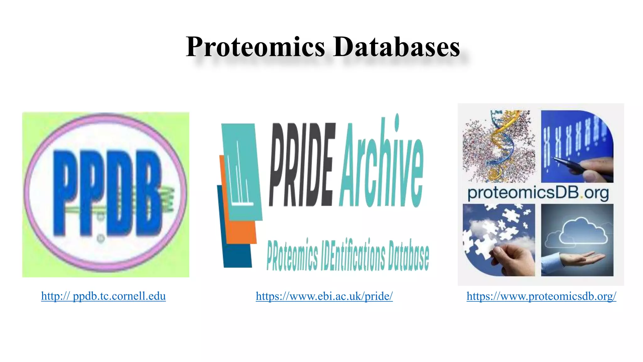 Important protein databases and proteomics softwares | PPTX