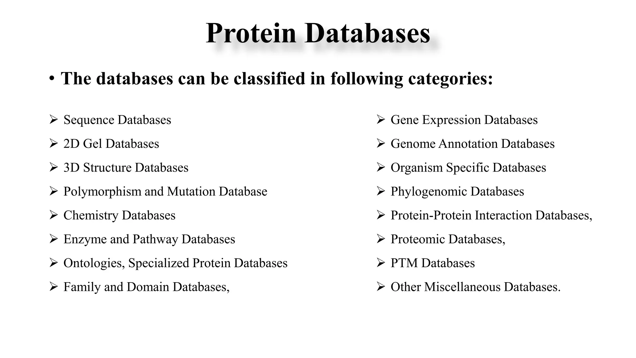 Important protein databases and proteomics softwares | PPTX