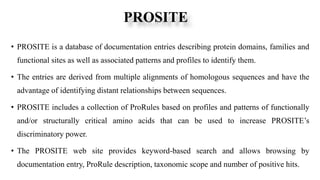 Important protein databases and proteomics softwares | PPT