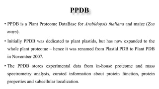 Important protein databases and proteomics softwares | PPTX