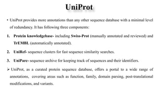Important protein databases and proteomics softwares | PPTX