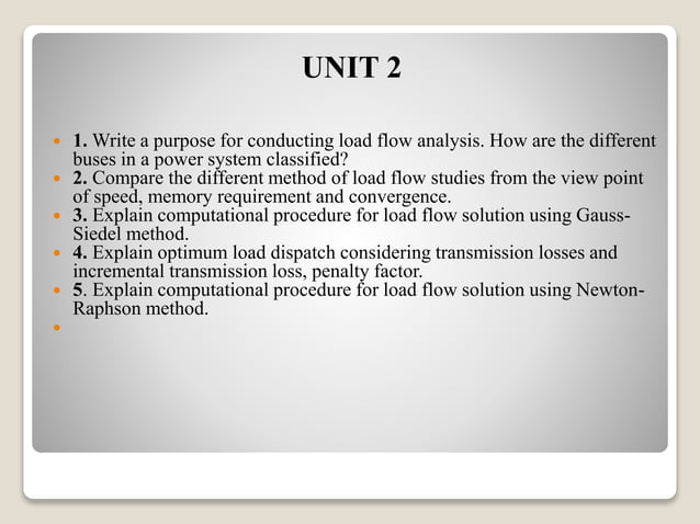 Important questions of psac unit wise | PPT