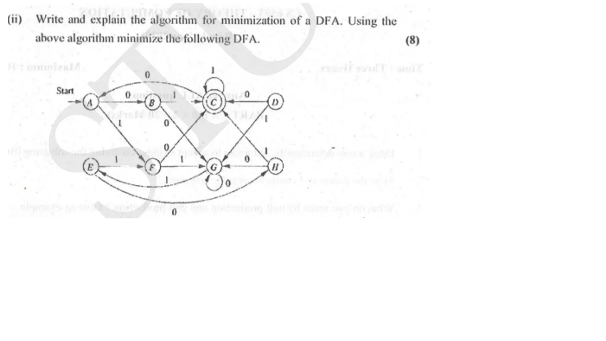 Important Questions For Theory Of Computation | PDF
